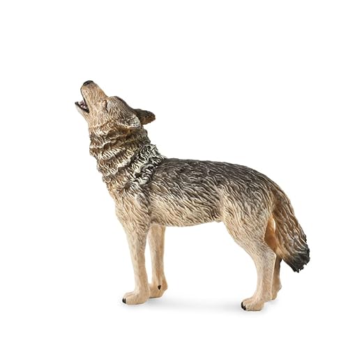 Collecta -Timber Wolf Howling Animal Figure, 3Y+ – Unbox Japan