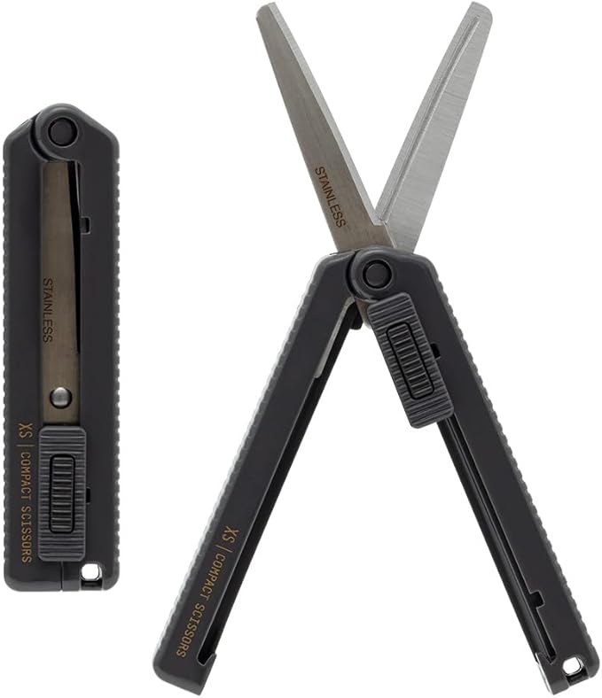 Midori Scissors Compact Scissors XS Black A 35535006 – Unbox Japan
