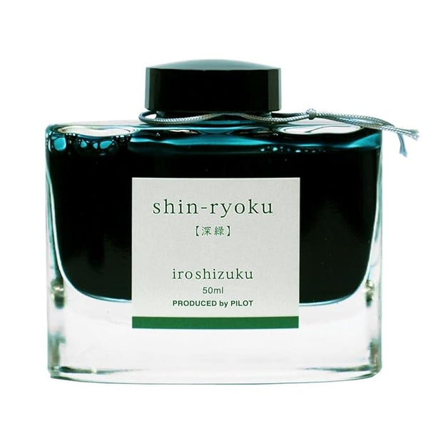 Pilot Iroshizuku Fountain Pen Ink - 50 ml Bottle - Shin-ryoku Deep Gre ...