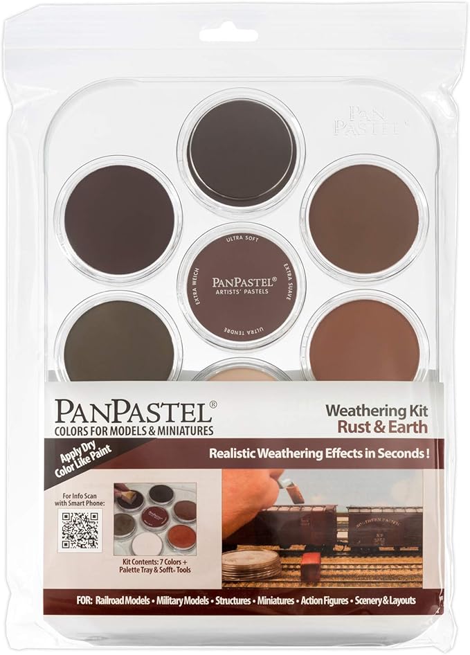 Colorfin PanPastel Ultra Soft Artist Pastel Set, 9ml, Weathering, Rust ...