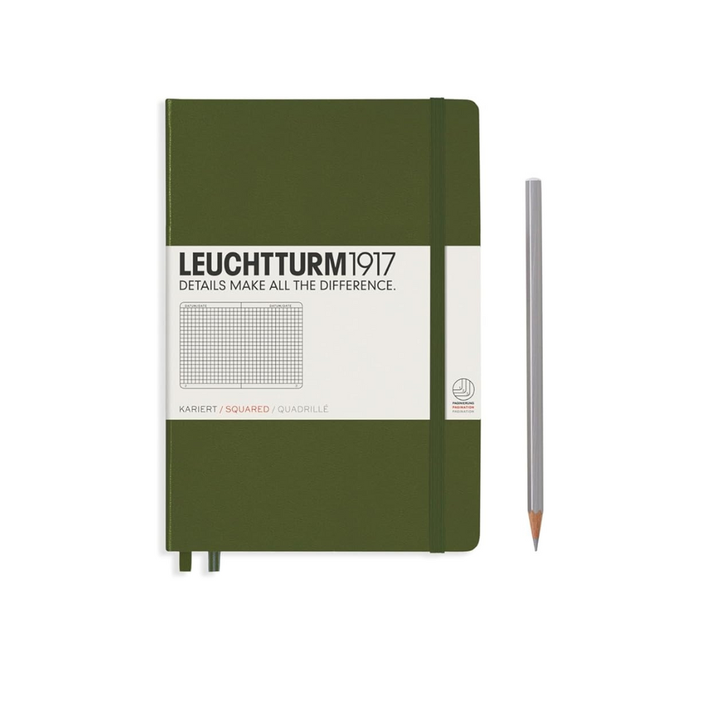 Leuchtturm Note Graph Paper, Army – Unbox Japan
