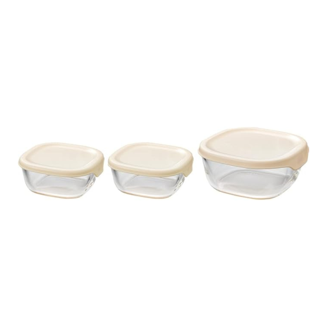 HARIO KST-2012-OW Heat Resistant Glass Storage Containesr, Made in Jap ...